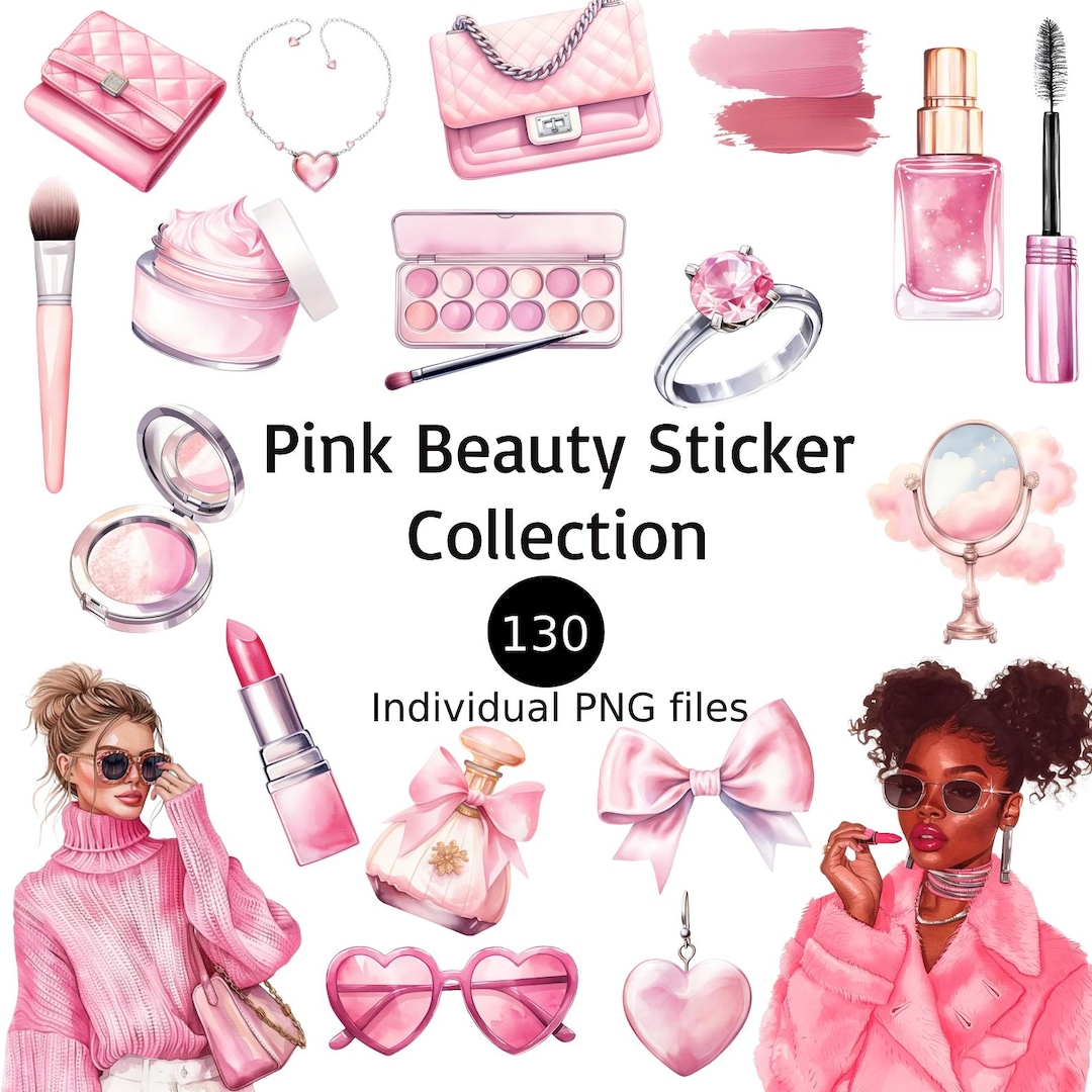 Beauty Stickers Makeup Planner Stickers Cosmetic Stickers Fun Aesthetic ...