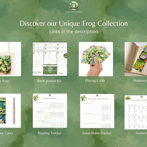 Habit Tracker for Frog Lover Tracker Monthly Tracker Challenge Instant ...
