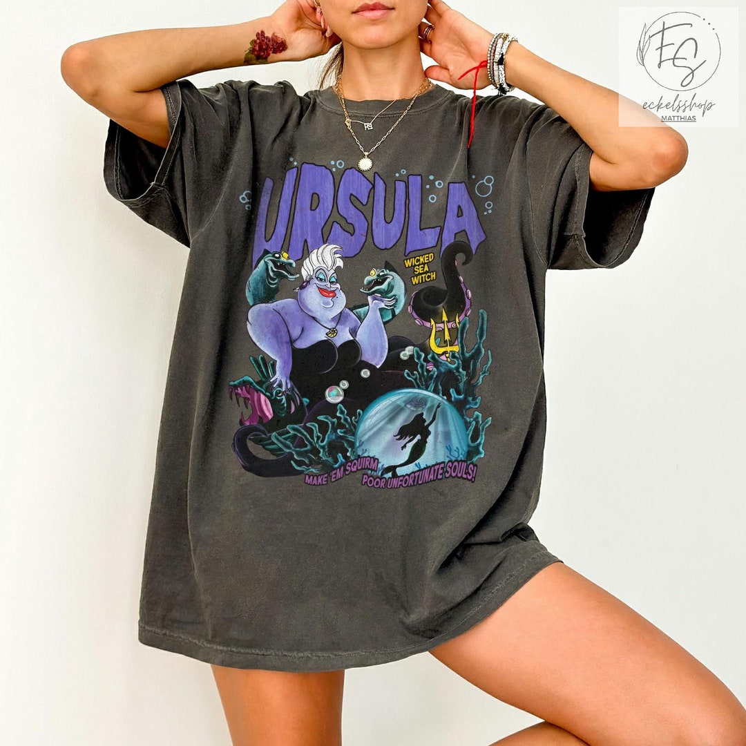 Disney the Little Mermaid Ursula Shirts, Disney Villains Ursula Shirt ...