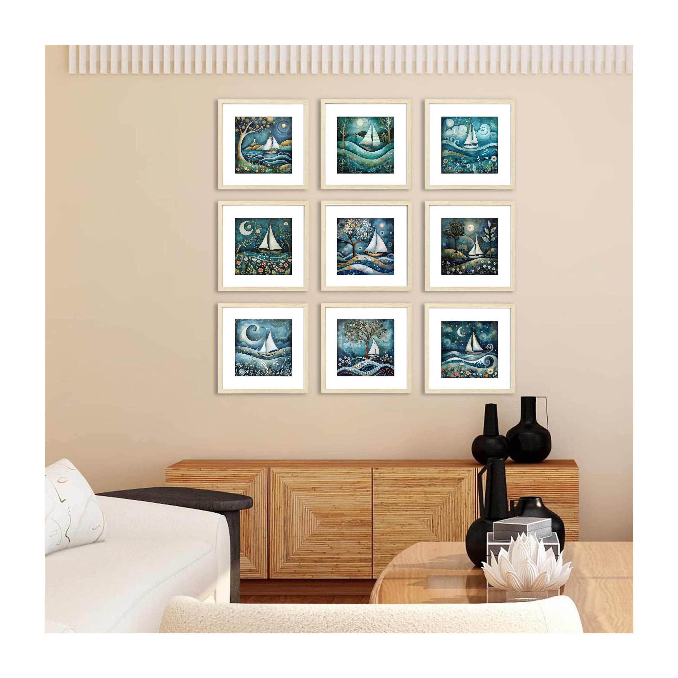 Whimsical Sailboats Digital Pages | Pretty Printable Digital ...
