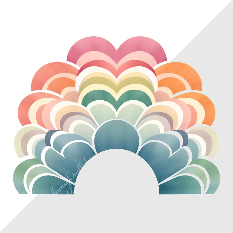 Pastel Rainbows Clip Art Set | Digitals Rainbow Images for Scrapbooks ...