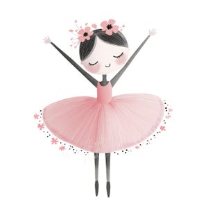 Cute Little Ballerinas Clip Art Set | Digital Ballet Images ...