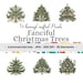 Fanciful Christmas Tree Digital Pages | Holiday Printable Digital ...