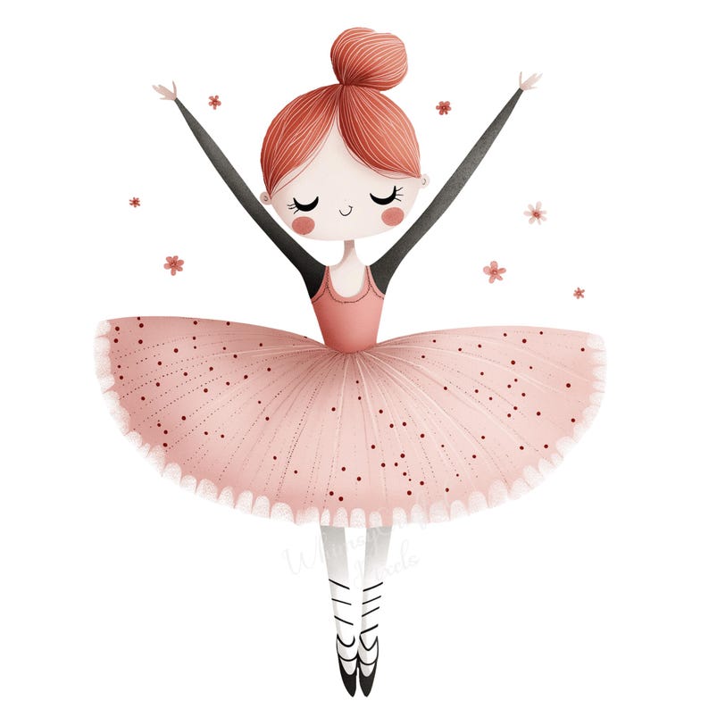 Cute Little Ballerinas Clip Art Set | Digital Ballet Images | Scrapbooks, Card Making, Crafts ...