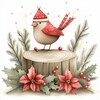 Charming Christmas Birds Clip Art Set | Winter Digital Images ...