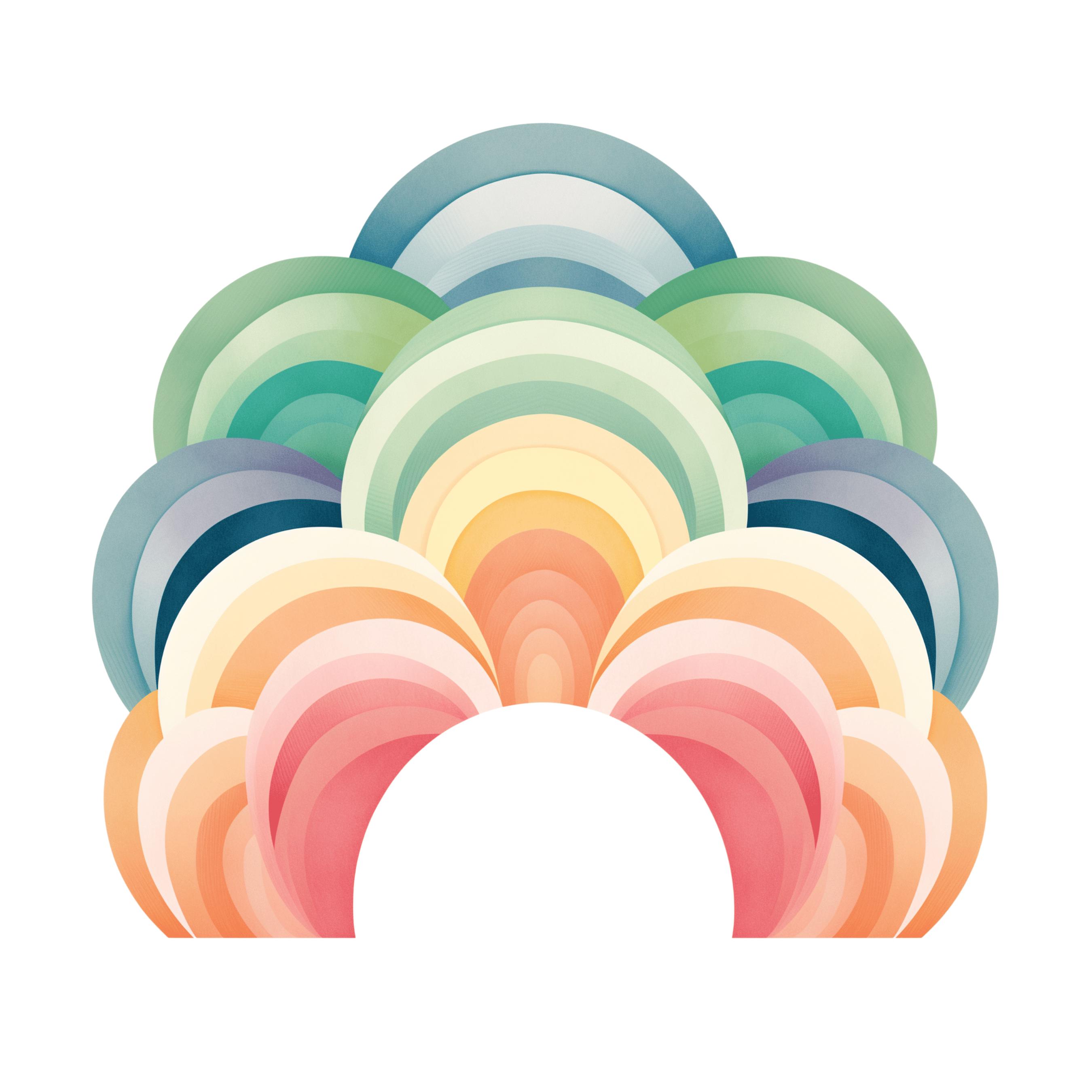 Pastel Rainbows Clip Art Set | Digitals Rainbow Images for Scrapbooks ...