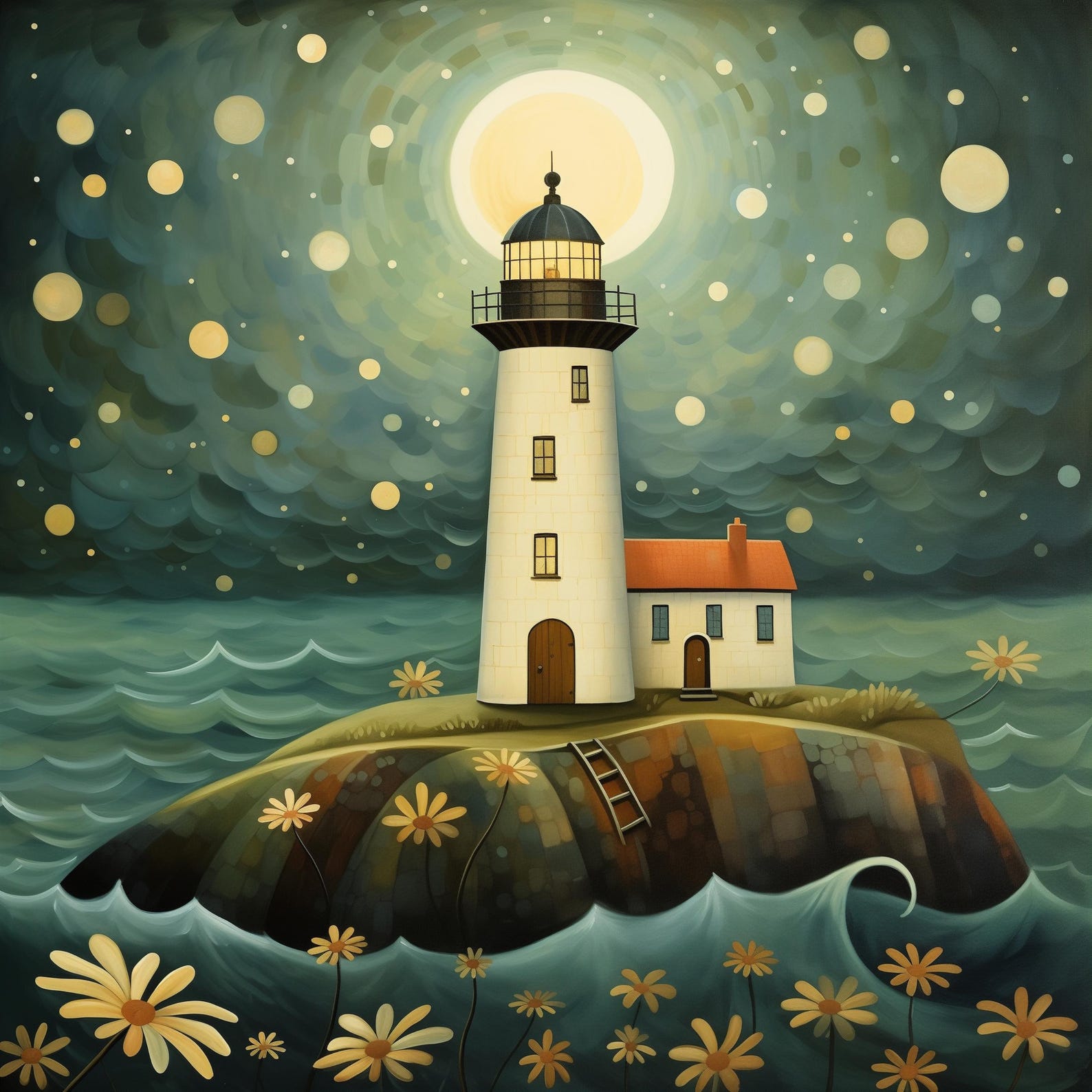 Whimsical Lighthouses Digital Pages | Lighthouse Printable Digital ...
