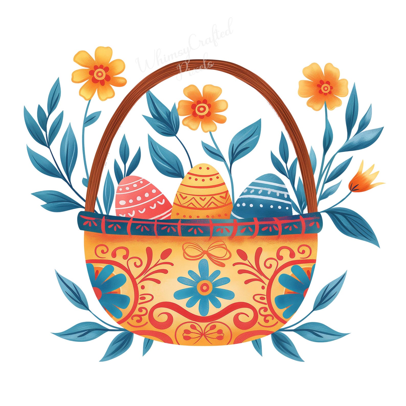 Colorful Easter Baskets Clip Art Set | Fun Digital Images | Scrapbooks ...