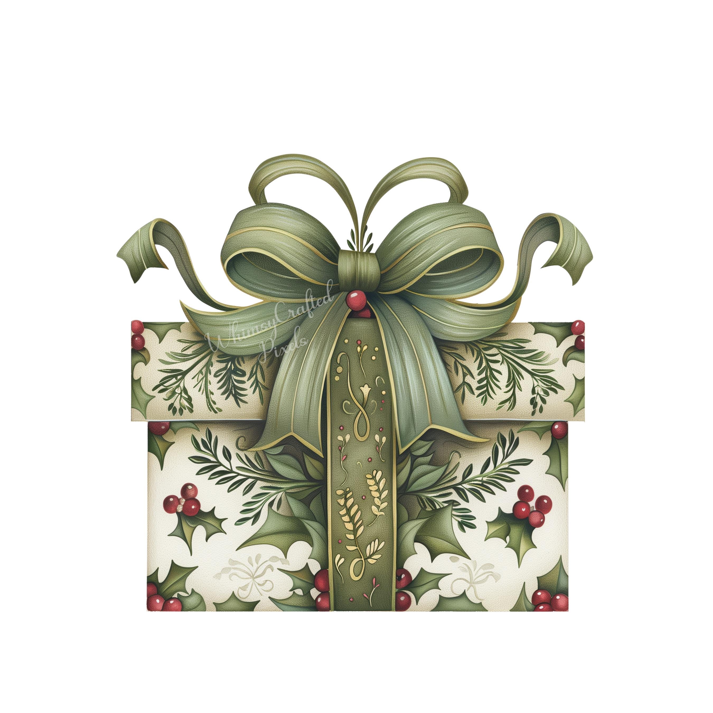 Fancy Christmas Gifts Clip Art Set | Holiday Digital Images ...