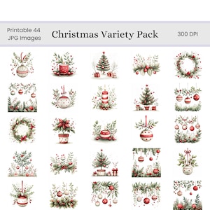 Christmas Variety Pack Digital Pages | Holiday Printable Digital ...