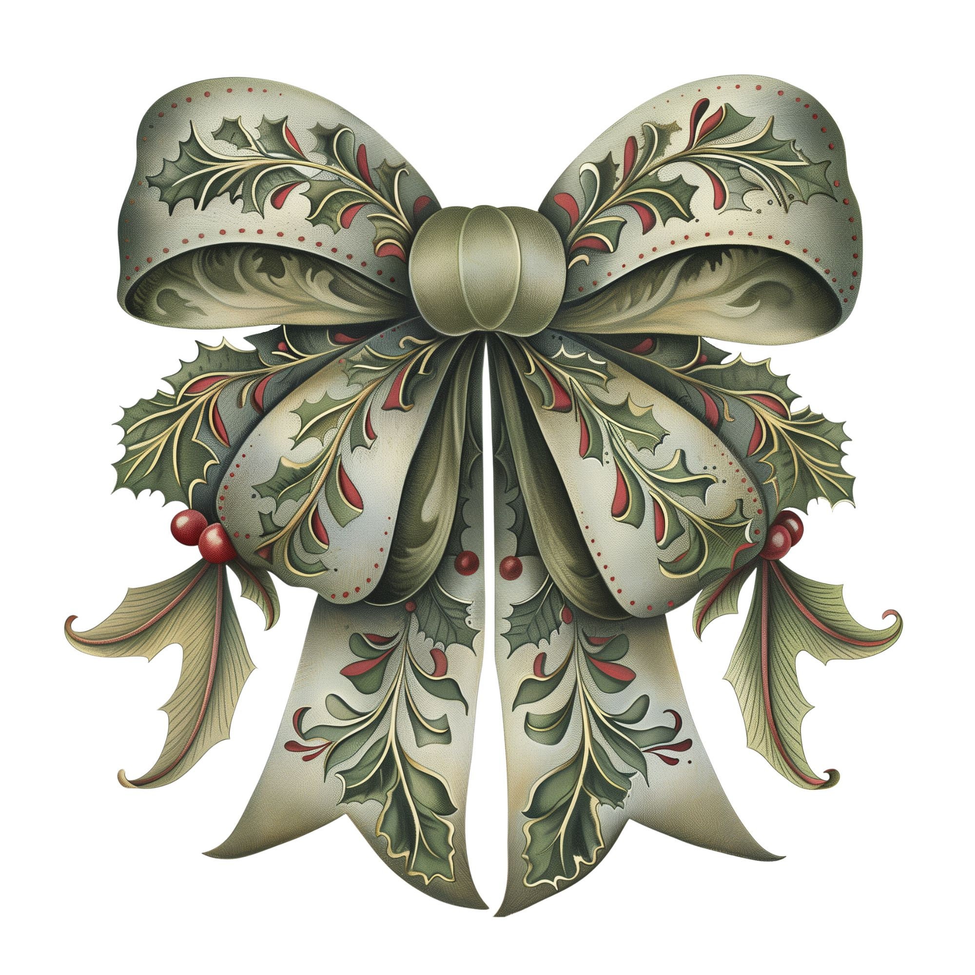 Fancy Christmas Bows Clip Art Set Fun Digital Images for Scrapbooks ...