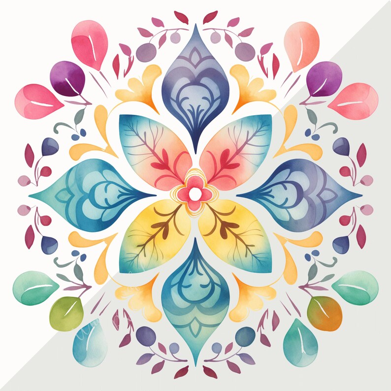 Watercolor Quatrefoil Clip Art Set | Pastel Digital Images for ...