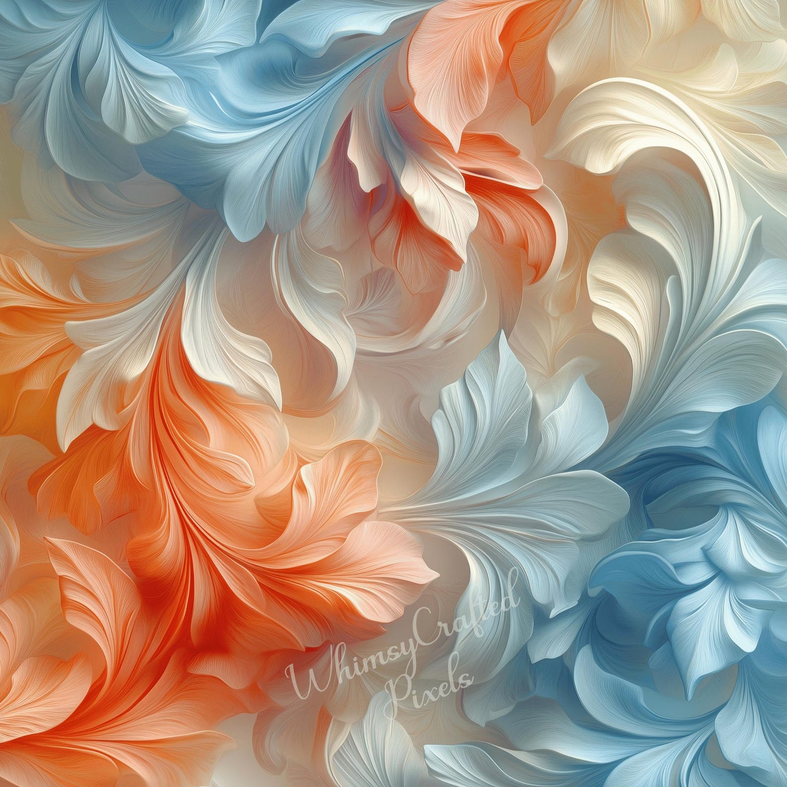 Pastel Swirls and Curls Digital Pages | Printable Digital Swirly ...