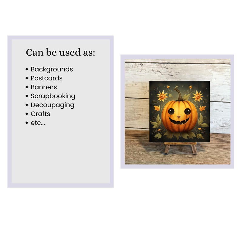 Spooky Jack-o-lanterns Digital Pages | Halloween Printable Digital ...