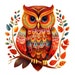 Autumn Owls Clip Art Set | Fall Digital Images | for Scrapbooks, Card ...