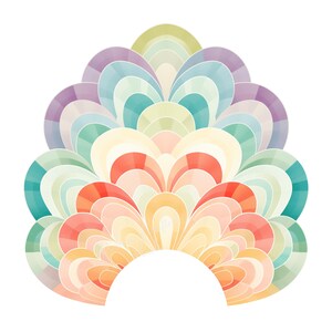 Pastel Rainbows Clip Art Set | Digitals Rainbow Images for Scrapbooks ...