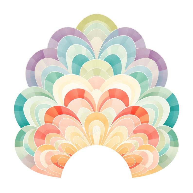 Pastel Rainbows Clip Art Set | Digitals Rainbow Images for Scrapbooks ...