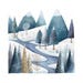 Scandinavian Winter Landscape Digital Pages | Cute Printable Digital ...