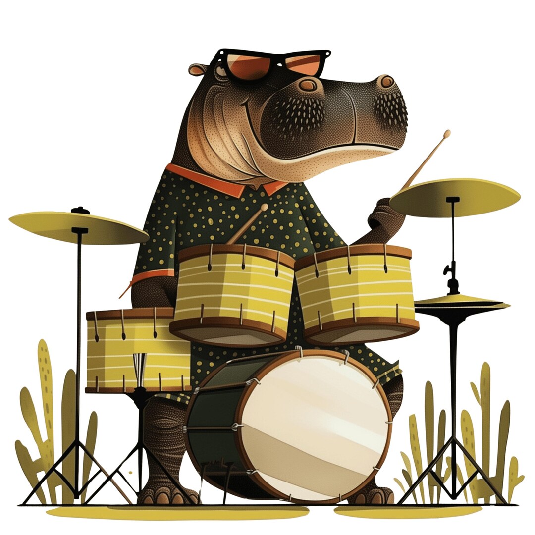 Quirky Musical Animals Clip Art Set | Digital Images for Scrapbooks ...
