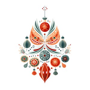 Scandi Christmas Designs Clip Art Set | Holiday Digital Images ...