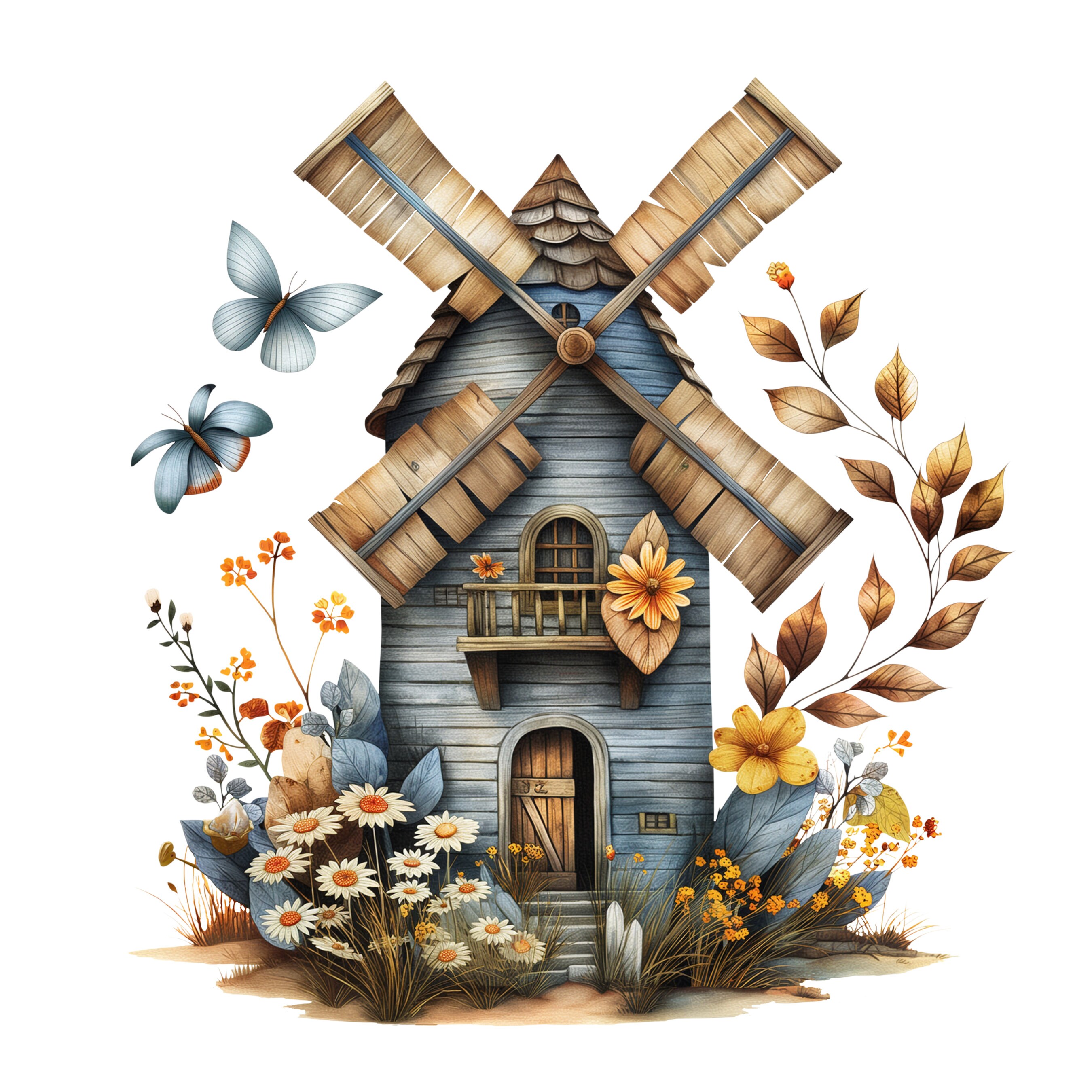 Little Whimsy Windmills Clip Art Set | Fun Digital Images | Scrapbooks ...