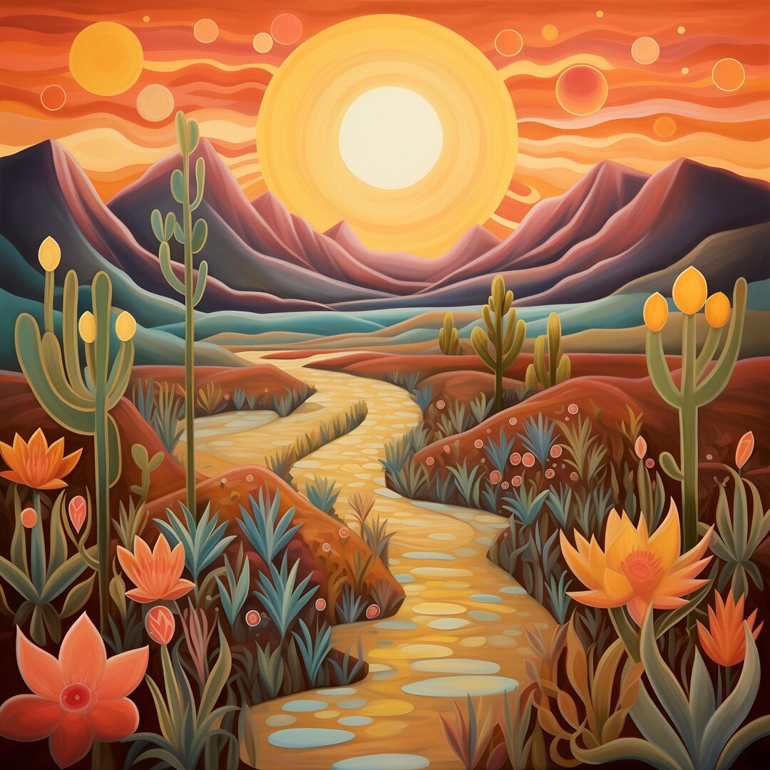 Whimsical Deserts Digital Pages | Desert Printable Digital Backgrounds ...