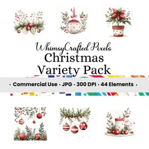 Christmas Variety Pack Digital Pages | Holiday Printable Digital ...