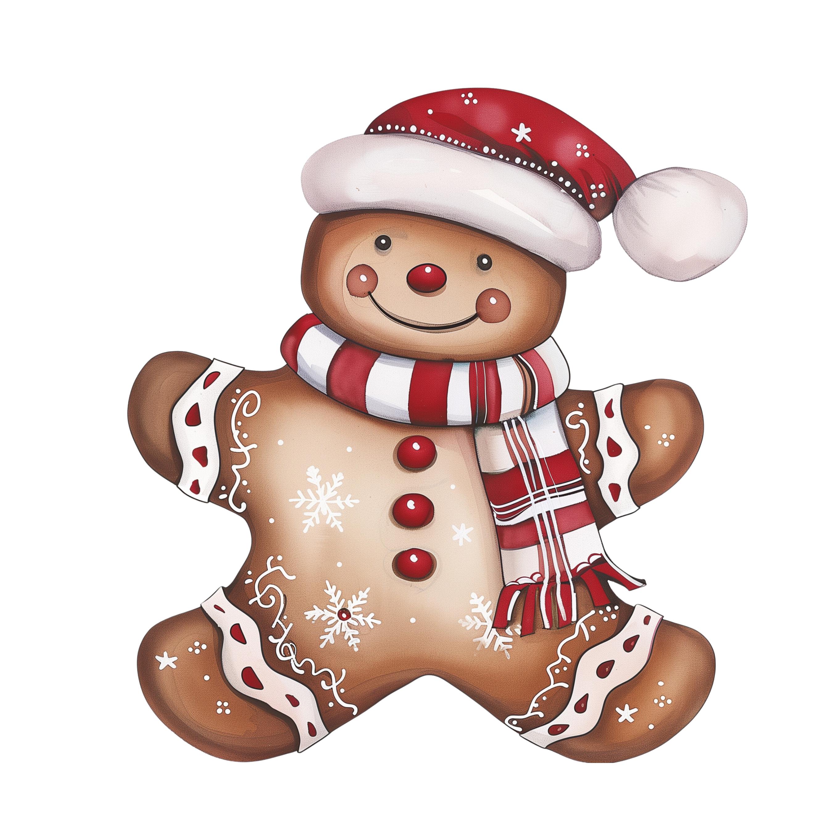 Gingerbread Men Clip Art Set | Holiday Digital Images | for Scrapbooks ...