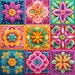 Colorful Mexican Tiles V1 Digital Pages | Tiles Printable Digital ...