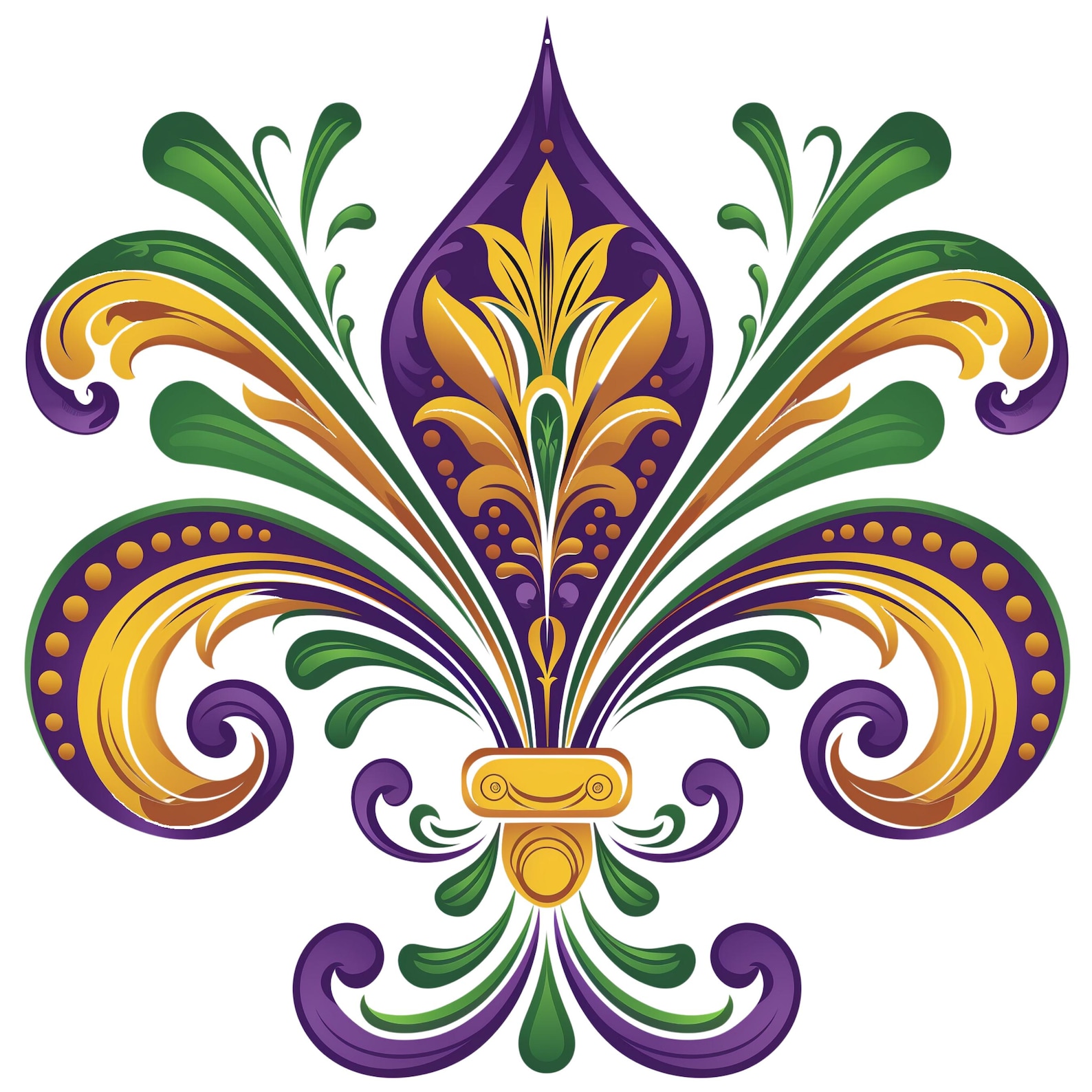 Mardi Gras Fleur-de-lis V2 Clip Art Set | Digital Images for Scrapbooks ...