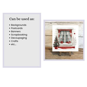 Charming Christmas Windows Clip Art Set | Digital Holiday Images for ...