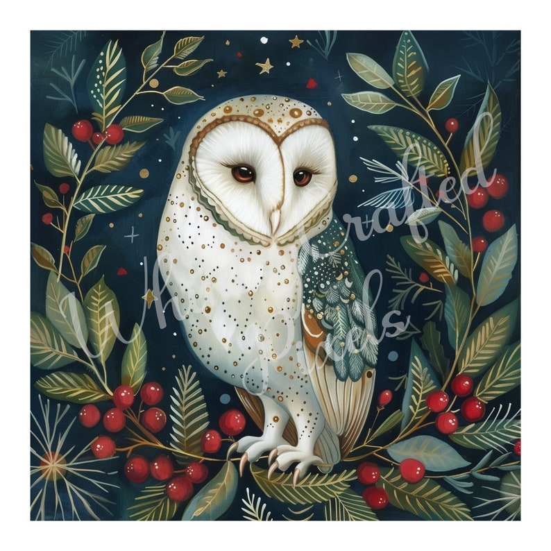 Christmas Birds Digital Pages | Holiday Printable Digital Backgrounds ...