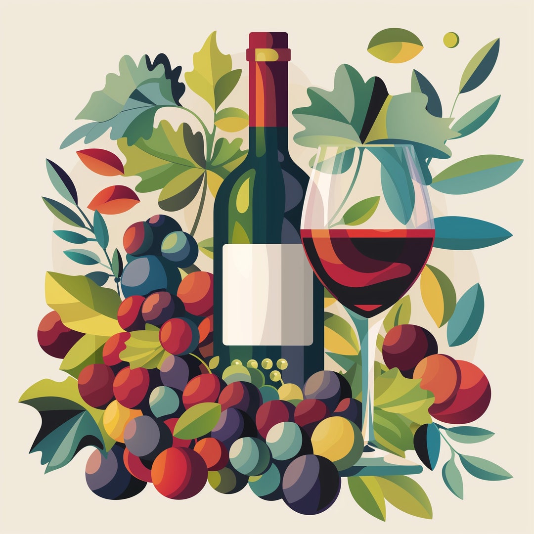 Abstract Wine Art Digital Pages | Pretty Printable Digital Backgrounds ...