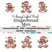 Gingerbread Men Clip Art Set | Holiday Digital Images | for Scrapbooks ...