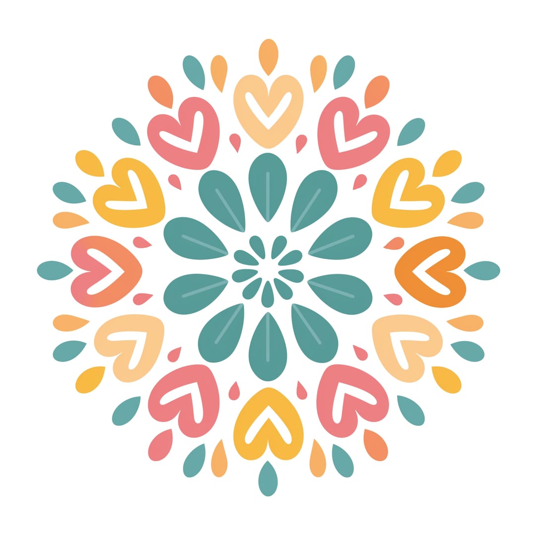 Pastel Floral Mandalas Clip Art Set | Mandala Digital Images for ...