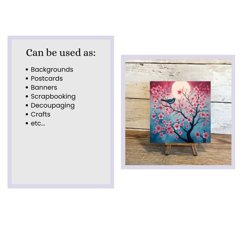 Whimsical Cherry Blossoms Digital Pages | Floral Printable Digital ...