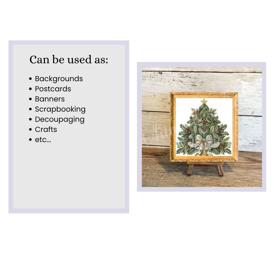 Fanciful Christmas Tree Digital Pages | Holiday Printable Digital ...