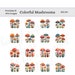 Colorful Mushroom Digital Pages | Fun Printable Digital Backgrounds ...