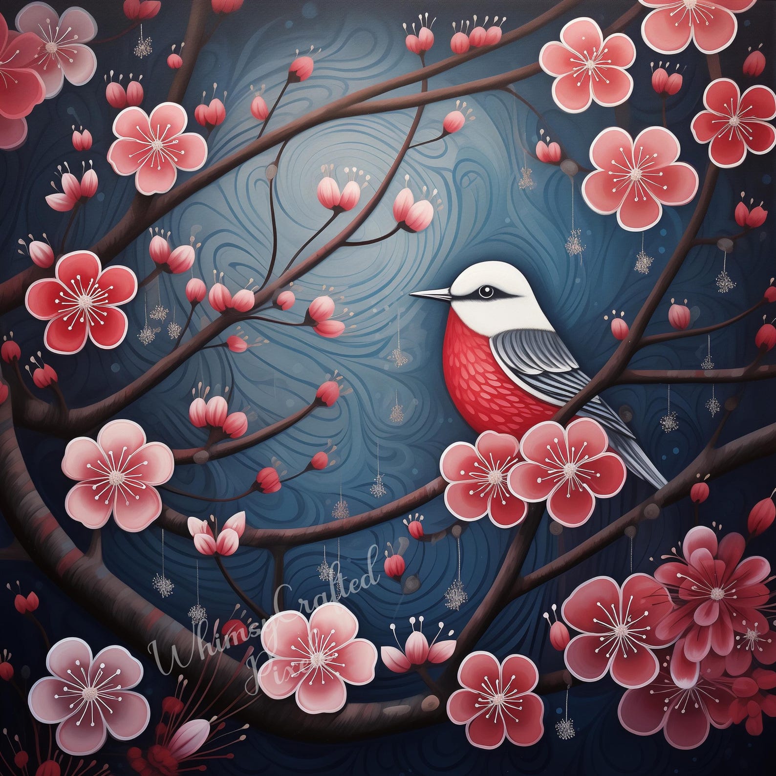 Whimsical Cherry Blossoms Digital Pages | Floral Printable Digital ...
