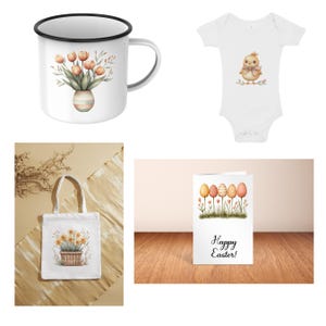 Cute Pastel Easter Clip Art Set | Easter Digital Images | Scrapbooks ...