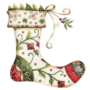 Quirky Christmas Stocking Clip Art Set | Fun Digital Images ...