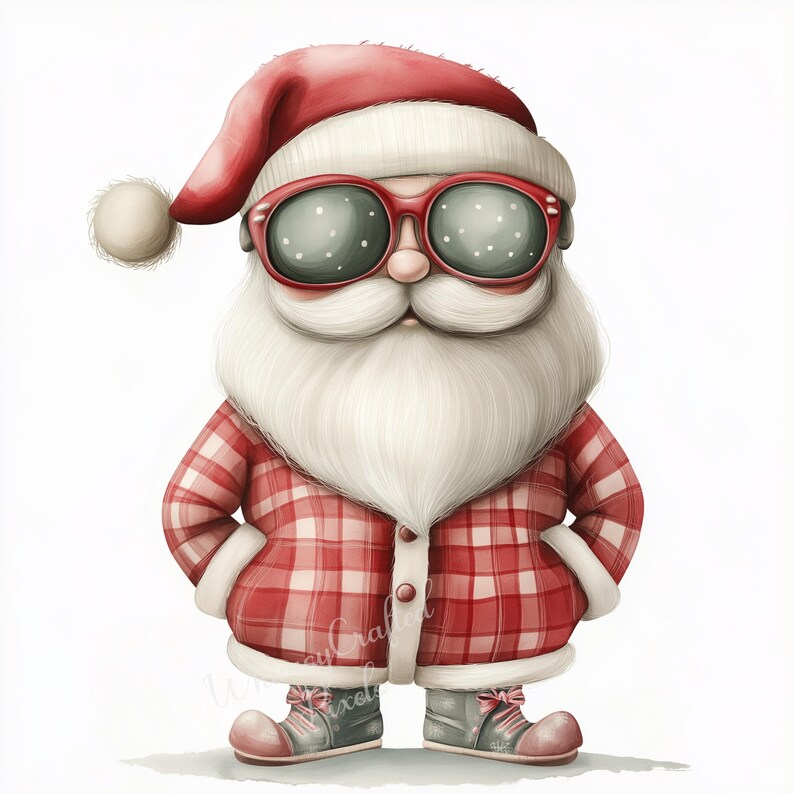Charming Santas Digital Pages | Santa Claus Printable Digital ...