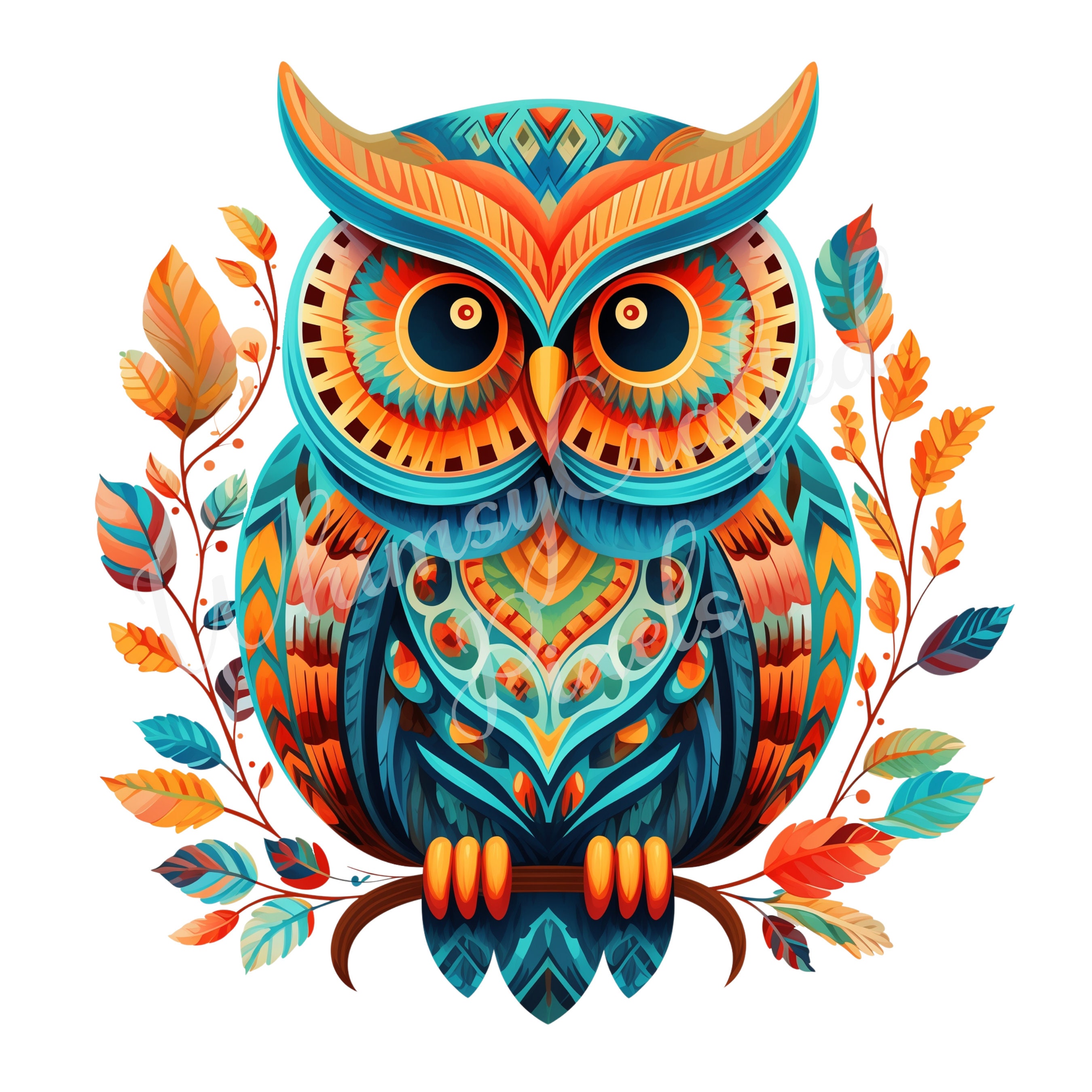 Autumn Owls Clip Art Set | Fall Digital Images | for Scrapbooks, Card ...