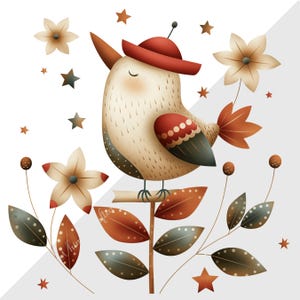 Whimsical Birds Clip Art Set | Digital Bird Images for Scrapbooks, Card ...