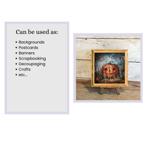 Jack-o-lantern Digital Pages | Halloween Printable Digital Backgrounds ...