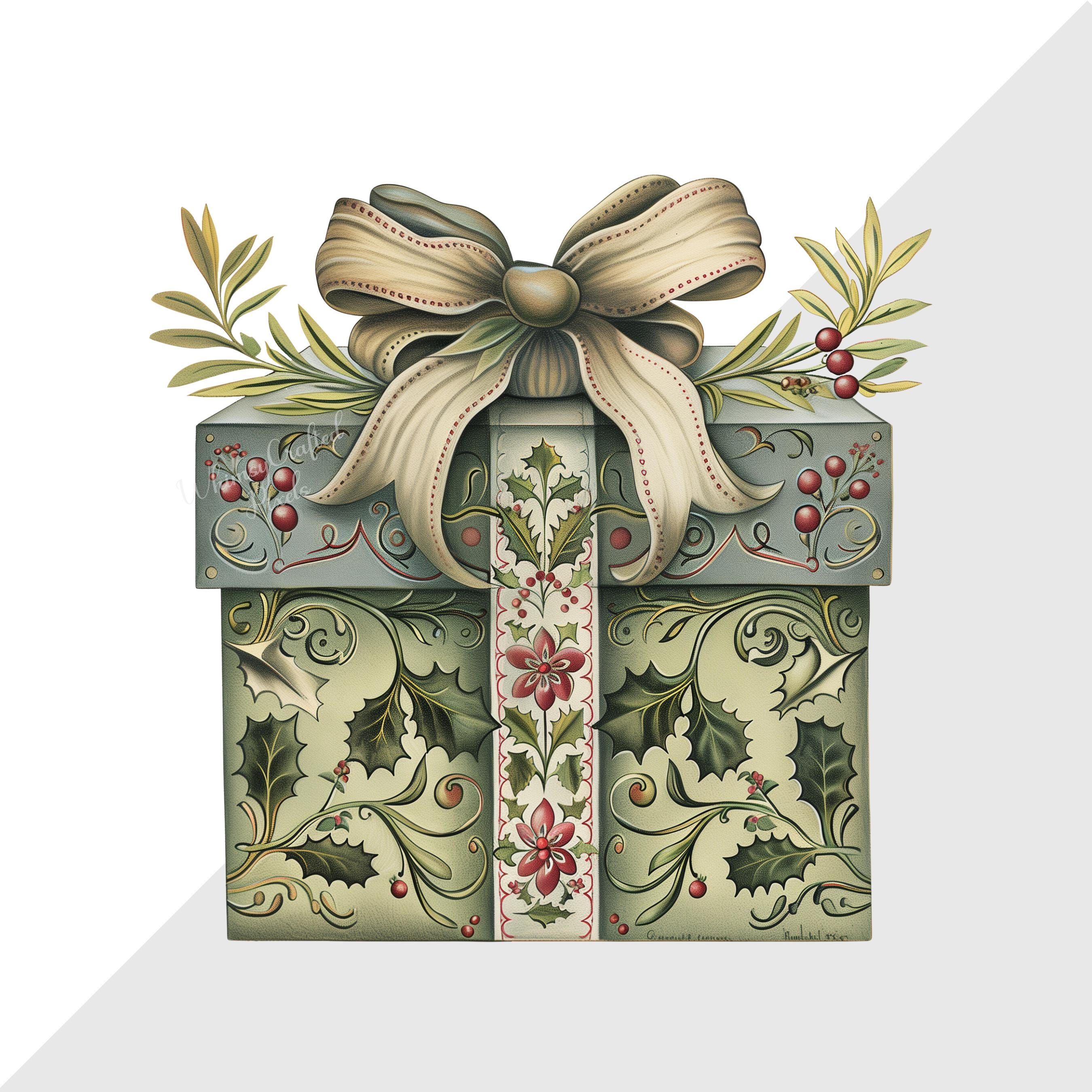 Fancy Christmas Gifts Clip Art Set | Holiday Digital Images ...