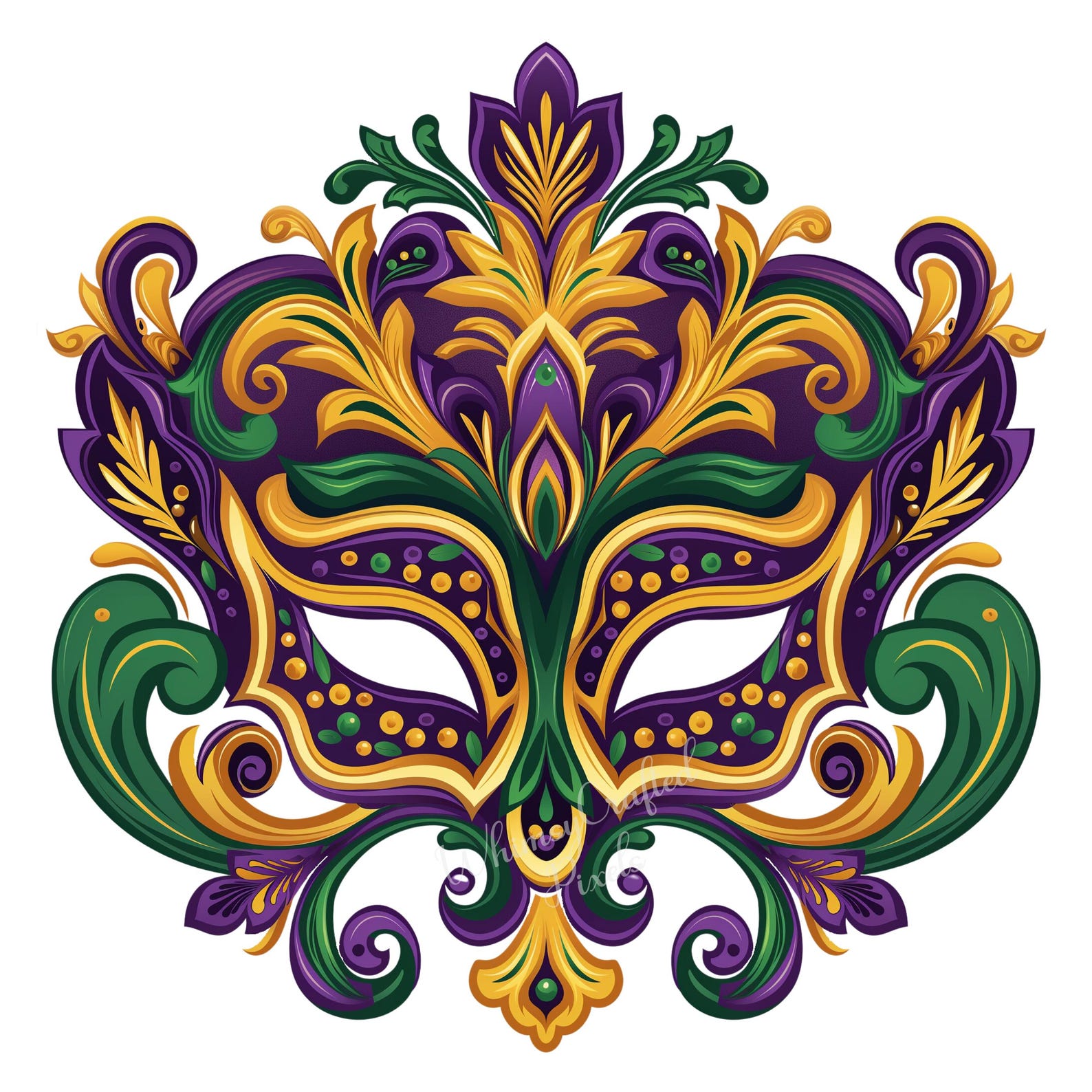 Mardi Gras Masks Clip Art Set | Festive Digital Images for Scrapbooks ...