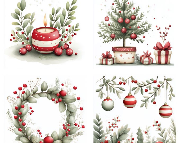 Gingerbread Men Clip Art Set | Holiday Digital Images | for Scrapbooks ...