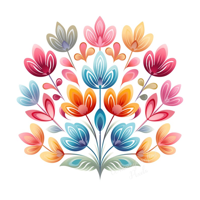 Fun Flower Bouquets Clip Art Set | Cute Digital Images | for Scrapbooks ...