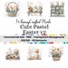 Cute Pastel Easter V2 Clip Art Set | Easter Digital Images | Scrapbooks ...